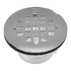 2" PVC Shower Drain - Solvent With SS Grid - Wal-Rich Corporation