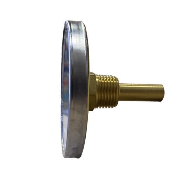 3 1/4" Face Snap Well Thermometer With Brass Probe - Wal-Rich Corporation