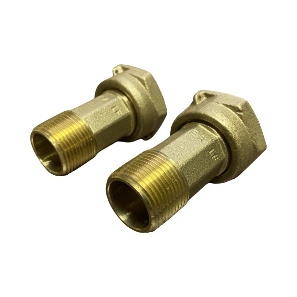 1" MIP X 1 1/4" FIP Water Meter Coupling (Pair) (Lead-Free) - Wal-Rich ...